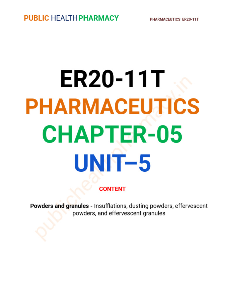 Understanding Pharmaceutical Powders | PDF | Tablet (Pharmacy) | Materials