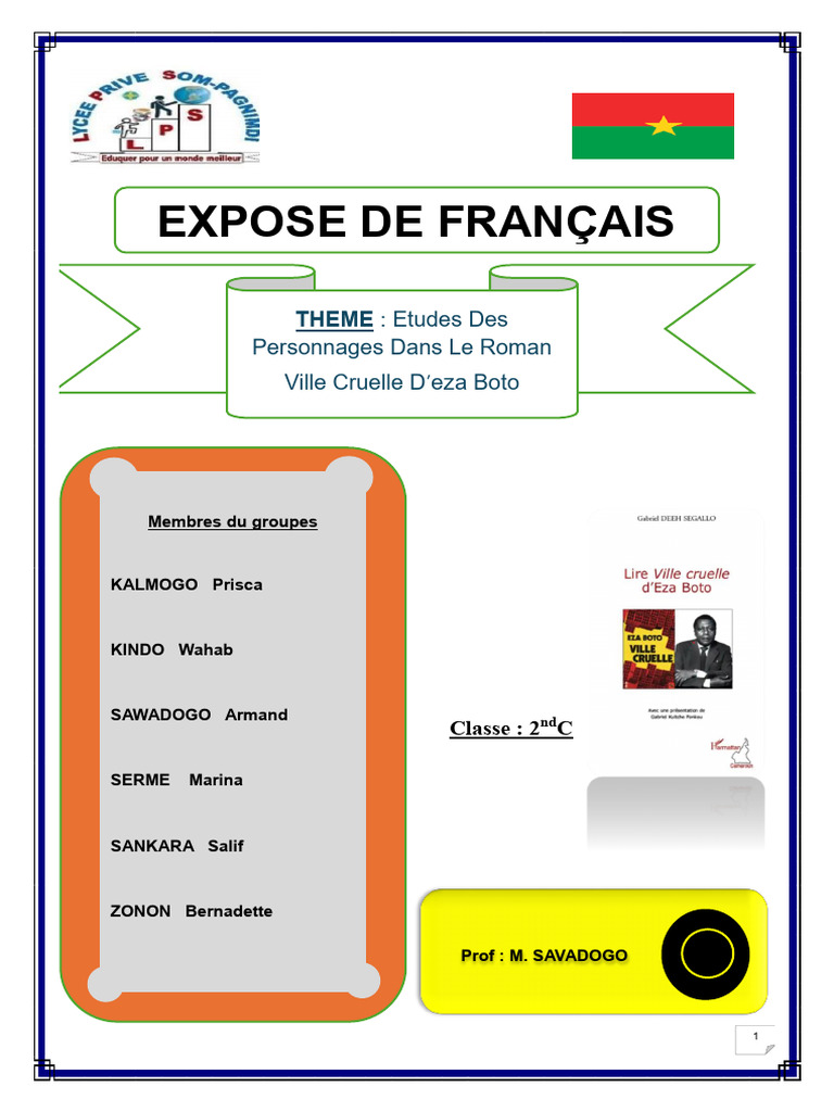 Etude Des Personnage | PDF | Colonisation