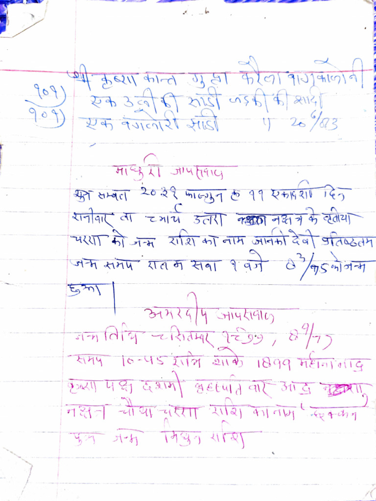 Nanihal Birth Details | PDF