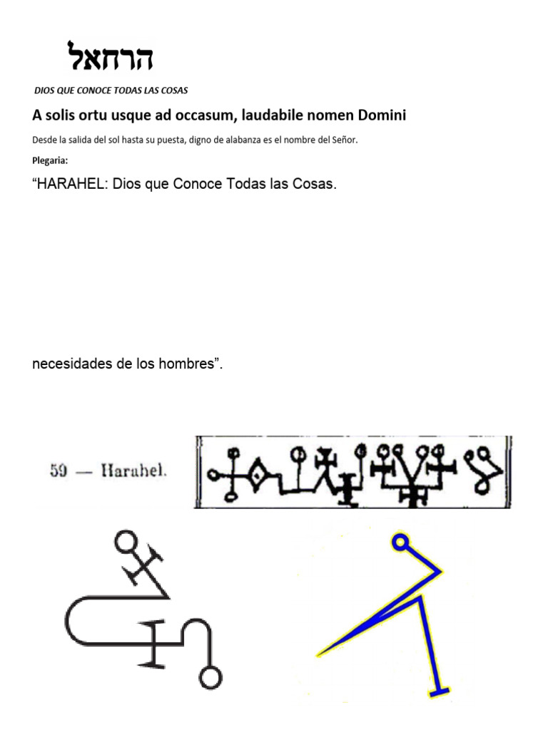 HARAHEL: Dios que Conoce Todas las Cosas | PDF