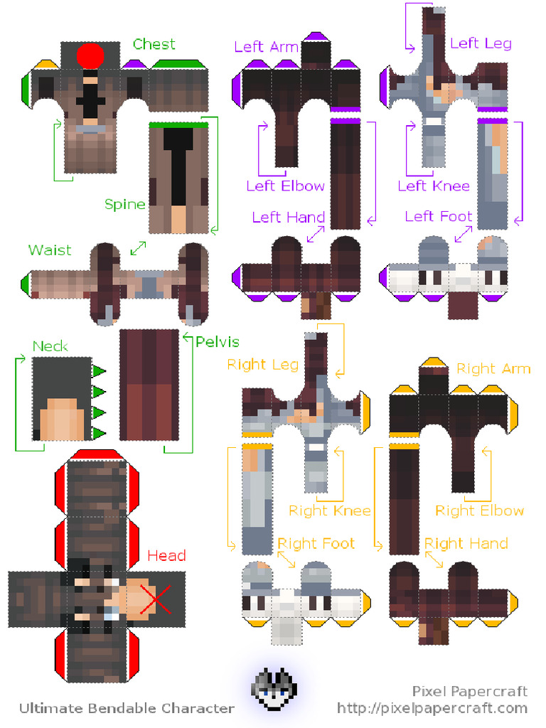 Minecraft Bendable Character | PDF