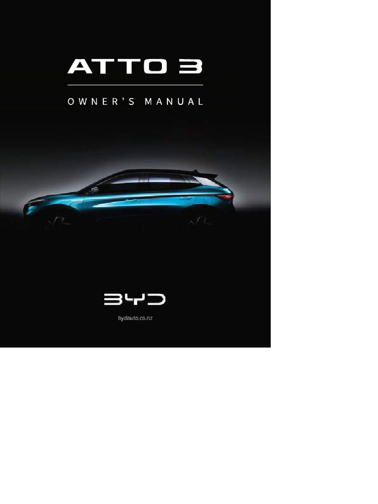 BYD Atto 3 Owner's Manual | PDF