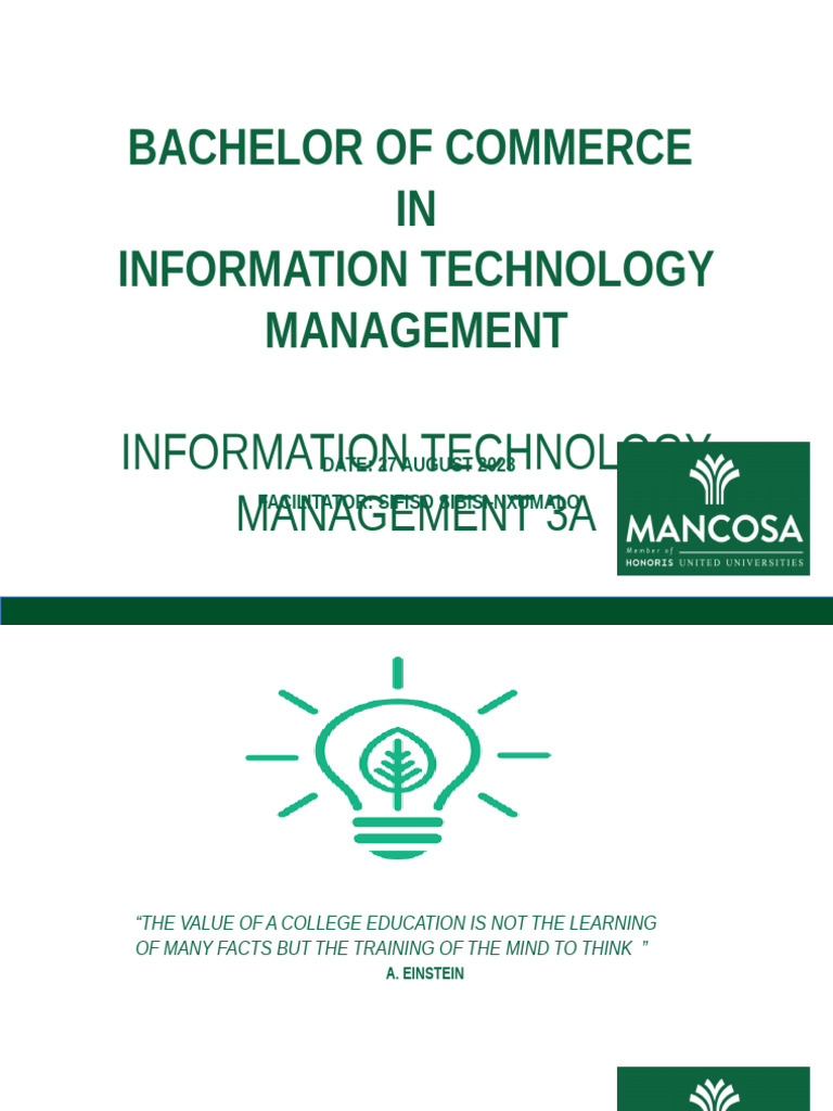 Year 3 - Unit 2&3 - IT in Managerial Decisions and KM | PDF | Decision Support System ...