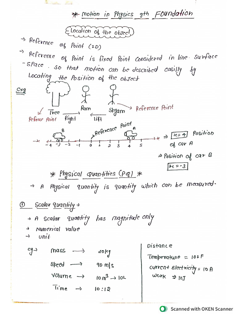 Motion Class 9th Foundation Level My Love Physics | PDF