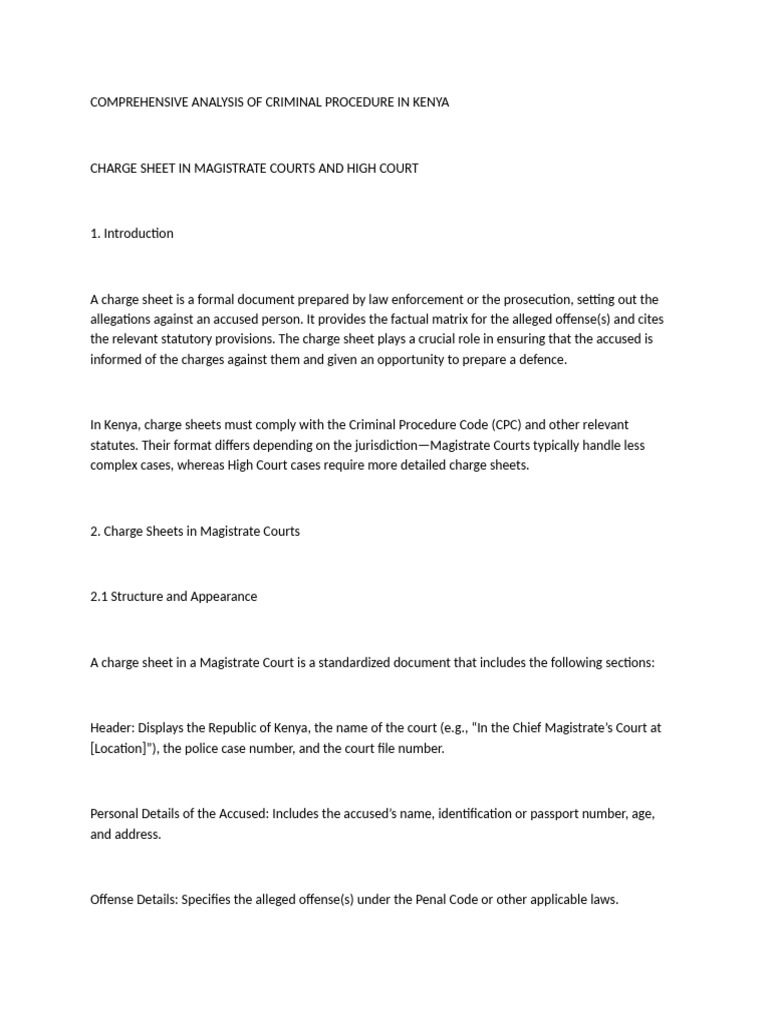 CHARGE SHEET DONE KESHO | PDF | Criminal Procedure In South Africa | Crimes
