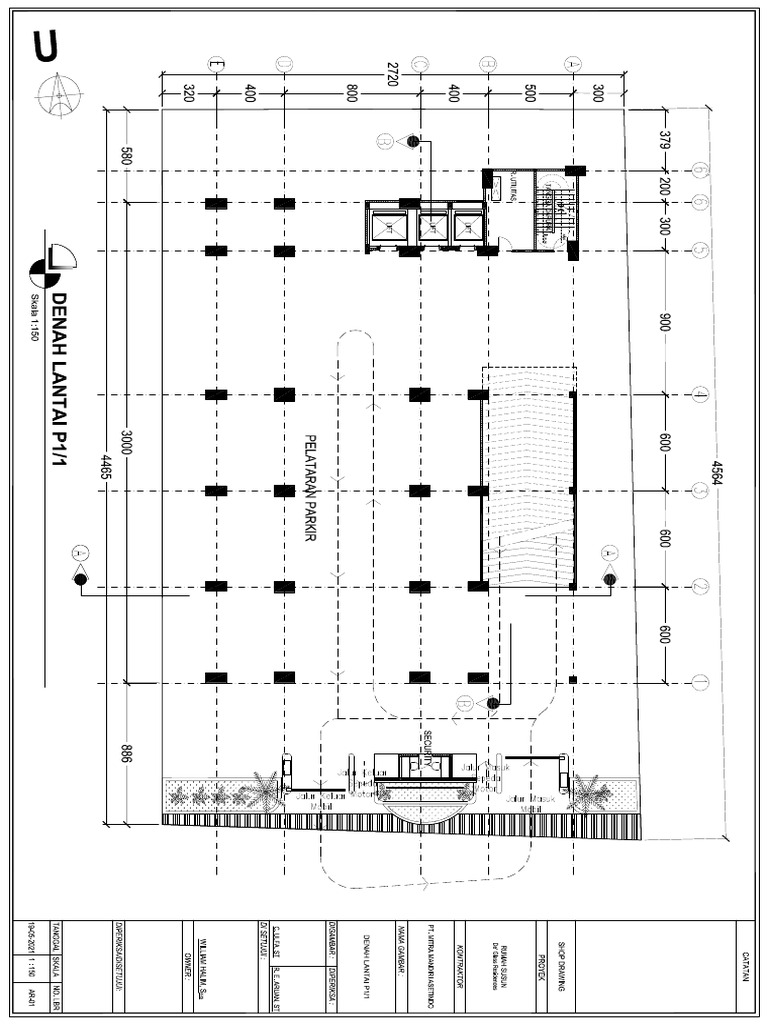 Layout Arsitecture Lantai 1 SD 6 De'Prima Apartment | PDF