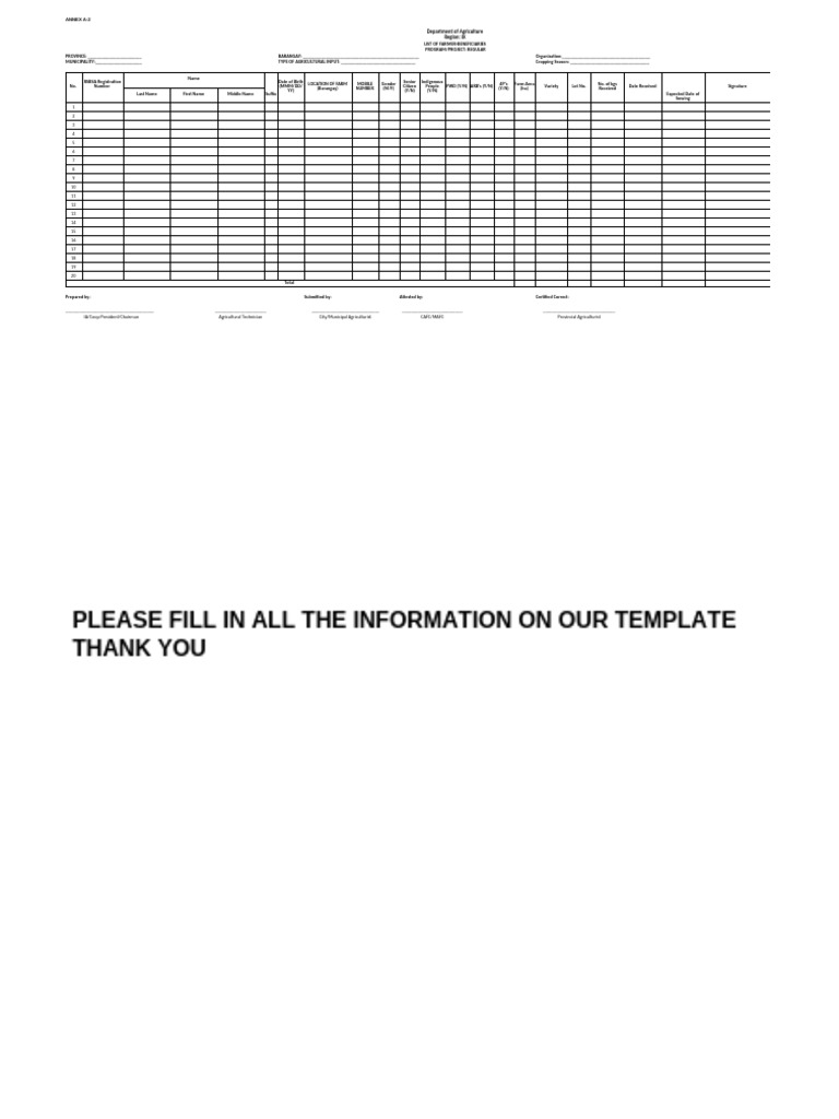 2022 Regular Program Masterlist Final | PDF | Agriculture | Food Industry