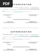 DSWD Authorization Form | PDF