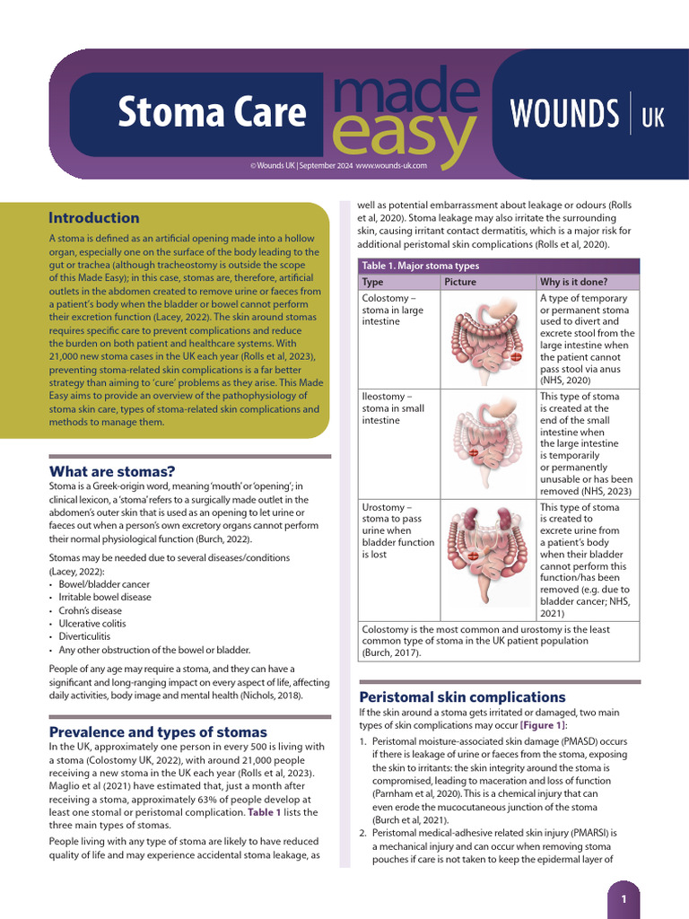 MCP24 ME Stoma-Care WUK-web | PDF | Gastrointestinal Tract | Skin Care