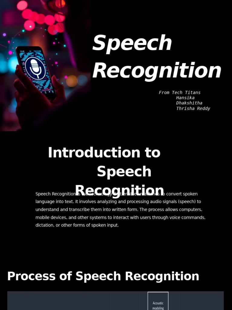Speech Recognition[1] | PDF | Speech Recognition | Deep Learning