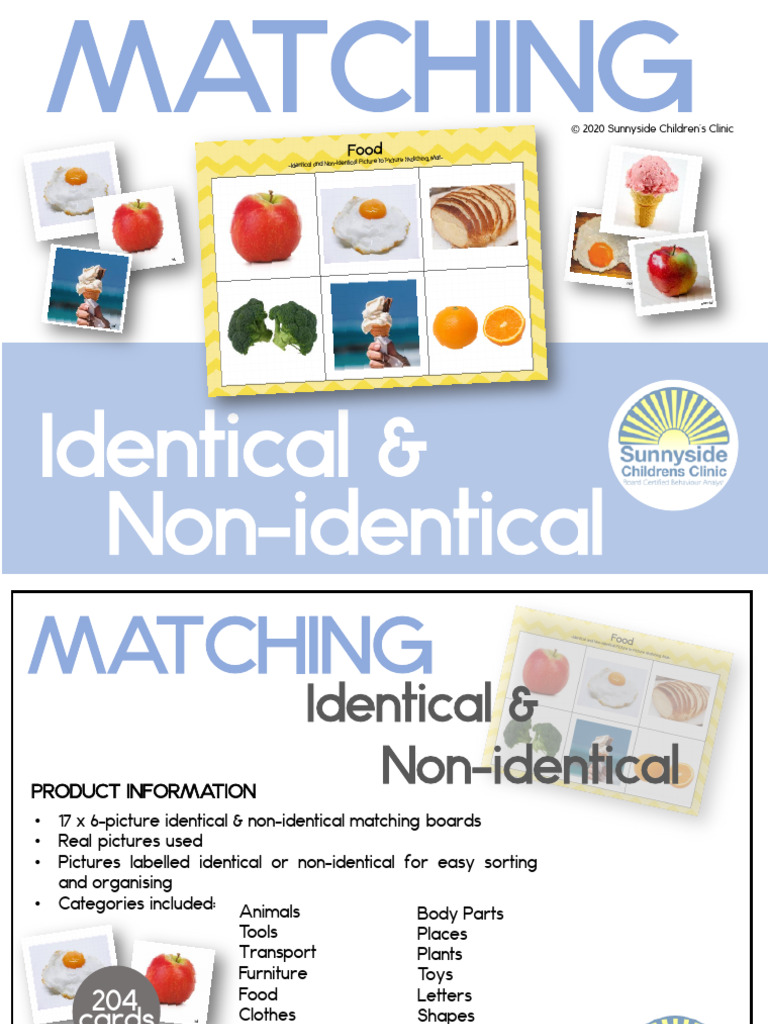 Matching: Identical & Non-Identical | PDF | Copyright