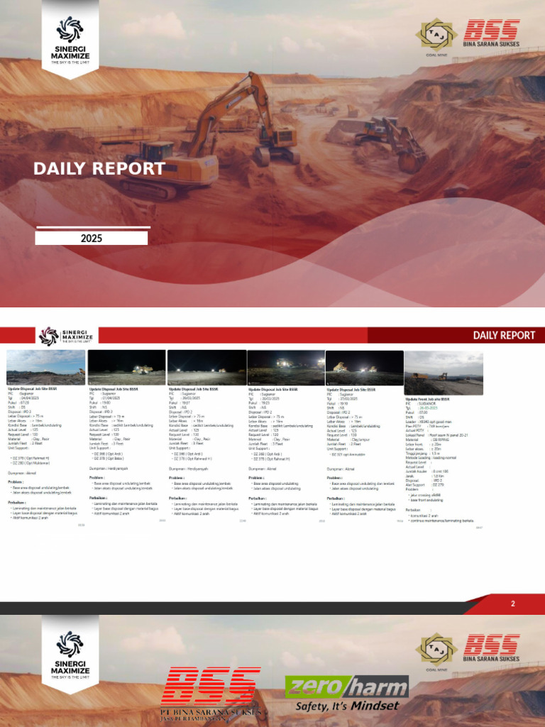 Daily Report Sugianor | PDF