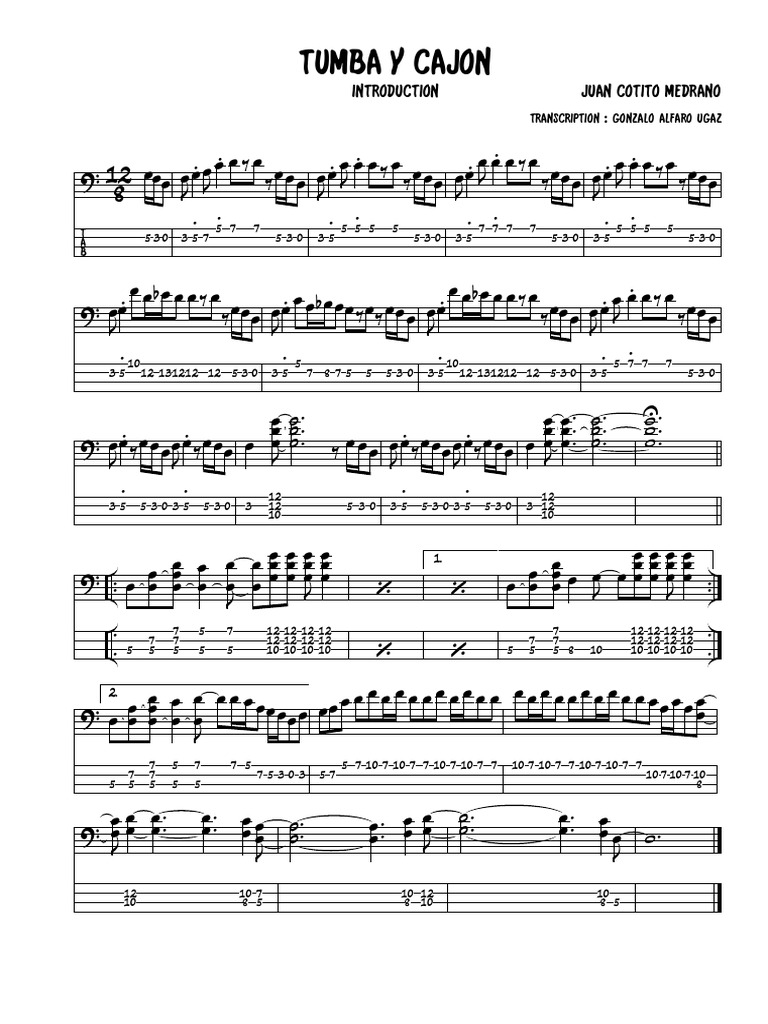 TUMBA Y CAJON INTRO | PDF