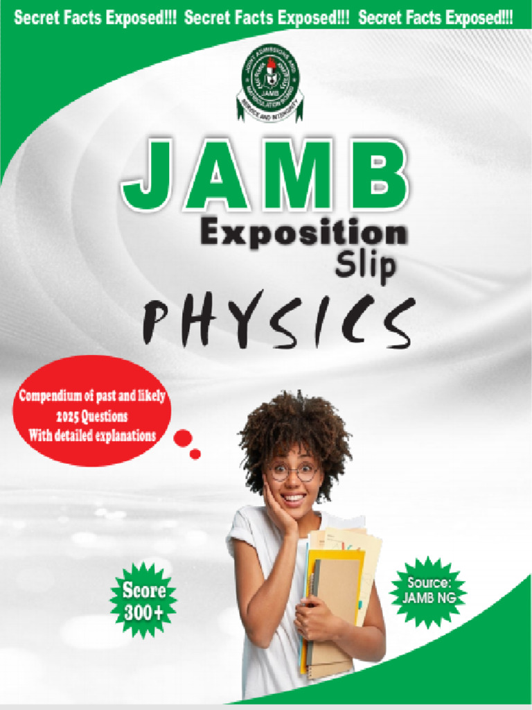Physics (2025 Jamb Expository Slip ?) | PDF
