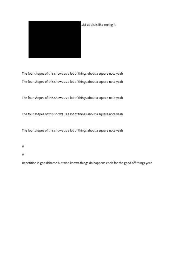Understanding Square Note Shapes | PDF