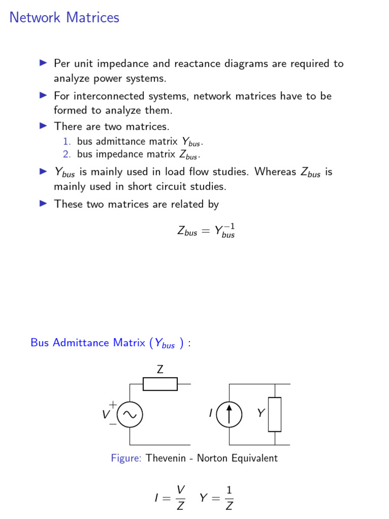 Understanding Network Matrices | PDF | Electrical Engineering | Electricity