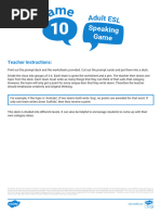 Gerund & Infinitive Speaking Cards | PDF | English As A Second Or ...