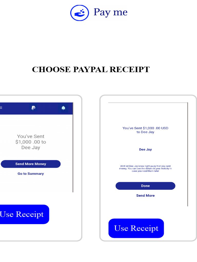 CHOOSE PAYPAL RECEIPT | PDF