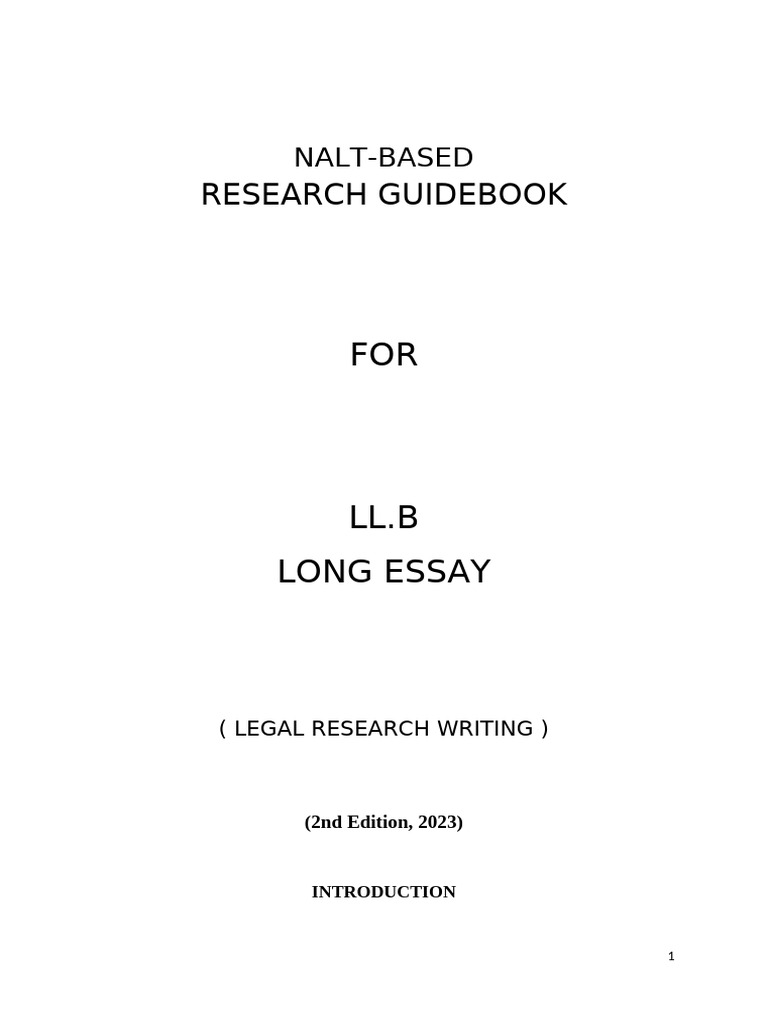 NALT Citation Guide for LL.B Essays | PDF | Citation | Note (Typography)