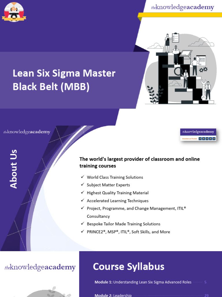 Lean Six Sigma Master Black Belt Course | PDF | Leadership | Lean ...