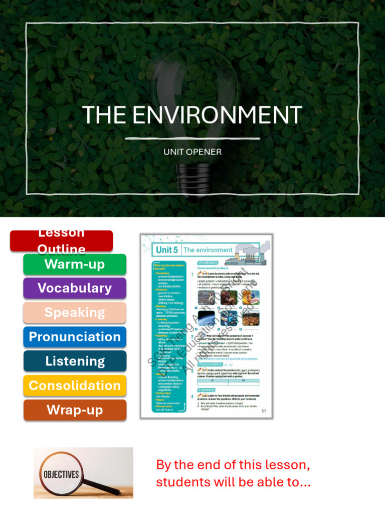 e 10 - Unit 5 - The Environment - Vocab and Grammar | PDF | Atmosphere ...