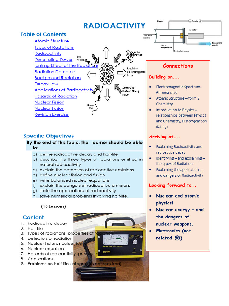 4.91 Radioactivity Physics(1) | PDF | Radioactive Decay | Neutron