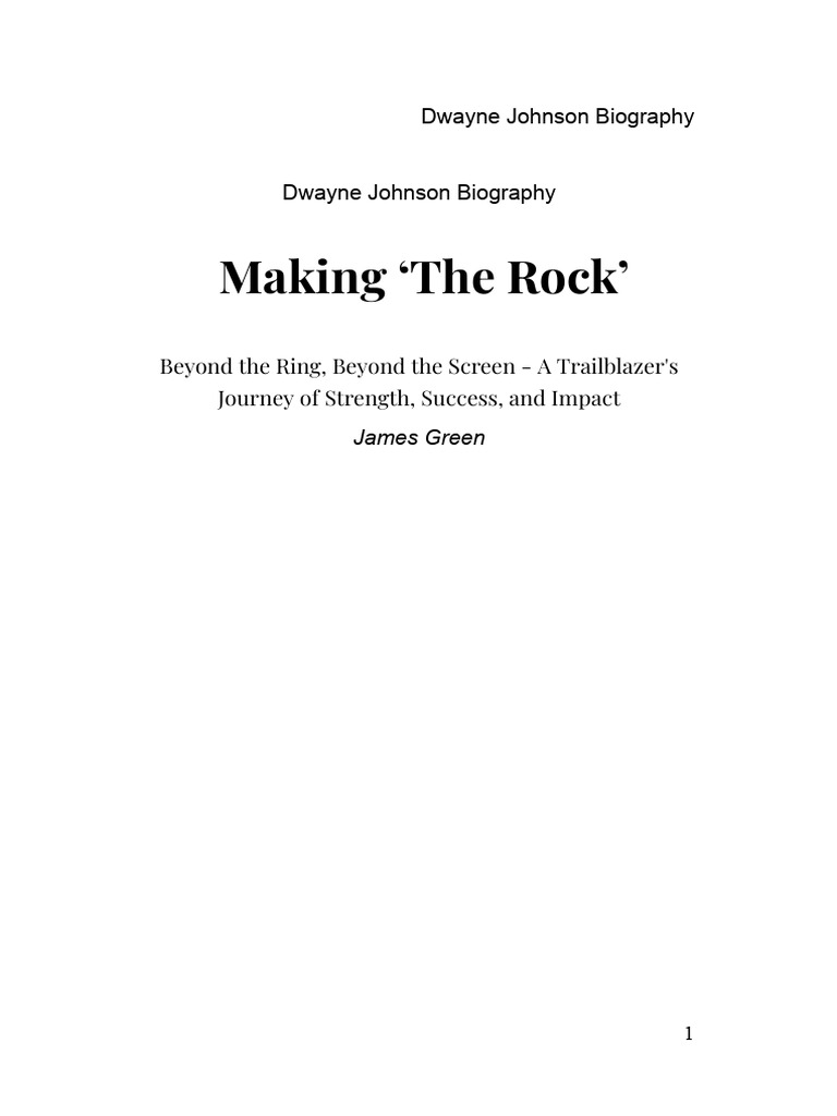 File of Dwayne Johnson Biography | PDF | Stone Cold Steve Austin | American Professional ...