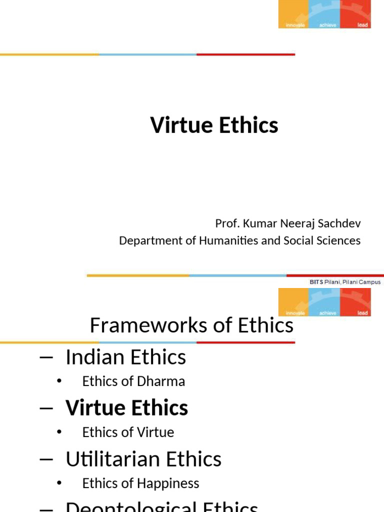 06 Prof Ethics Virtue Ethics | PDF | Virtue | Virtue Ethics