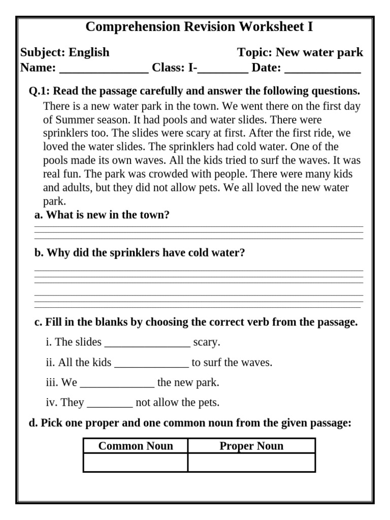 English Revision Worksheets | PDF | Linguistic Morphology | Grammar