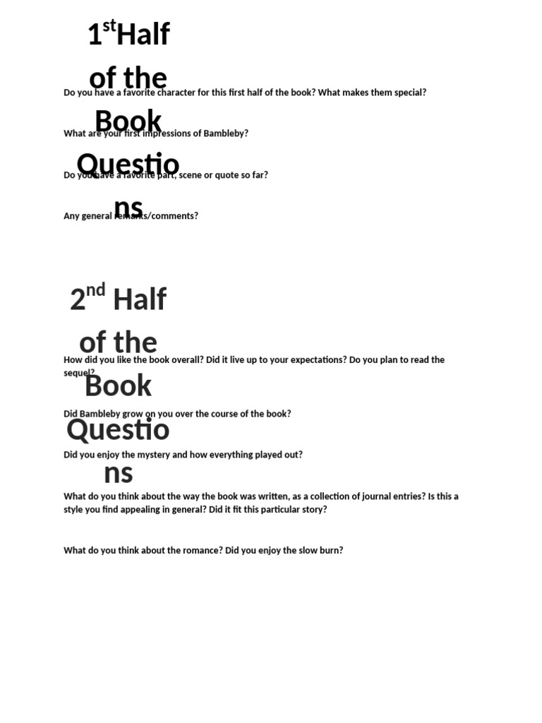 Emily Wildes Encyclopedia of Faeries Book Club Questions | PDF