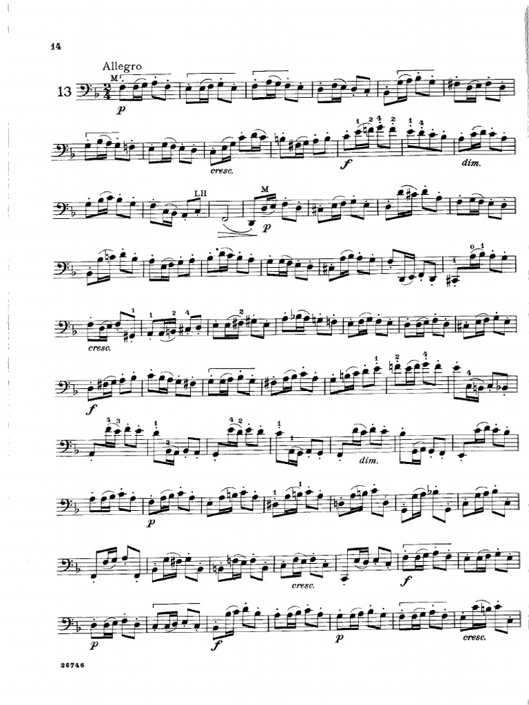 Dotzauer - Exercises for Violoncello Book I-pages(1) | PDF