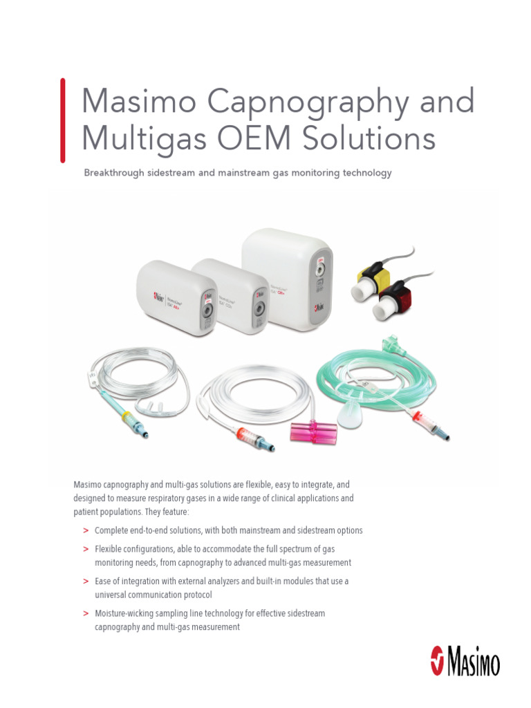 PLM 12674b Brochure Masimo Capnography and Multigas Oem Solutions Us | PDF