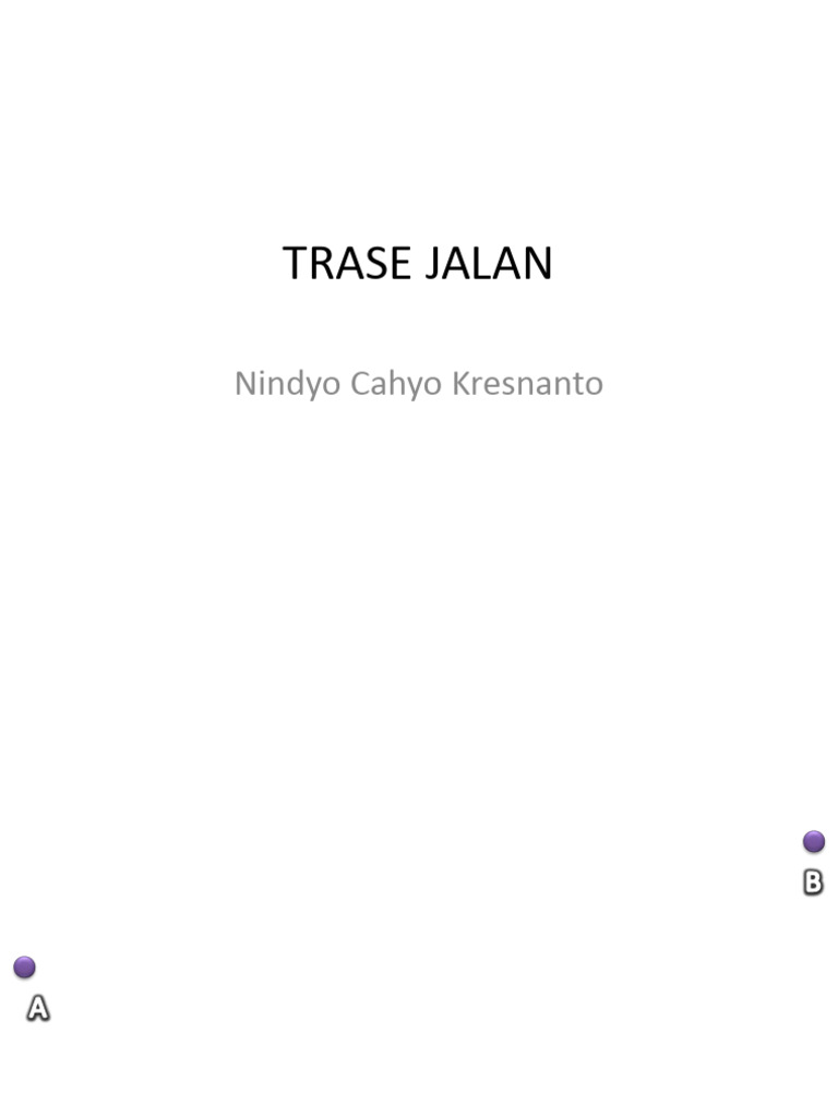 04a Trase Jalan | PDF