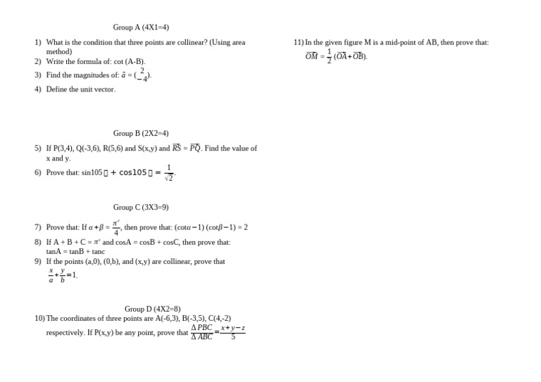 G9 Opt - Maths | PDF