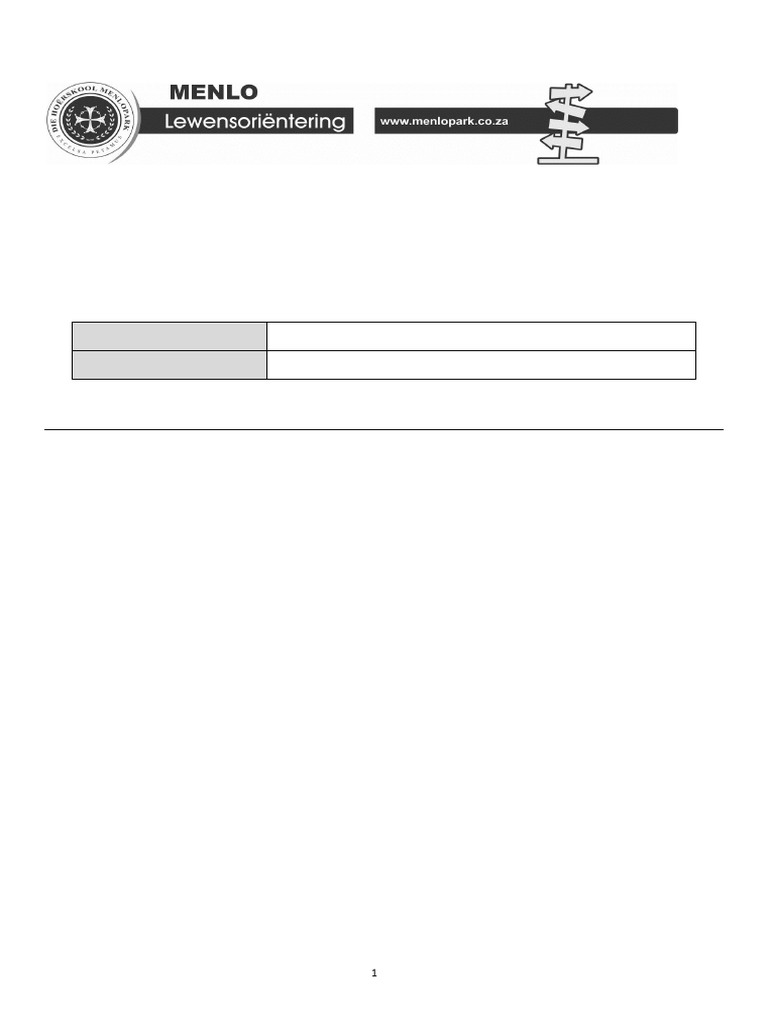 Gr10 Taak 1 2025 | PDF