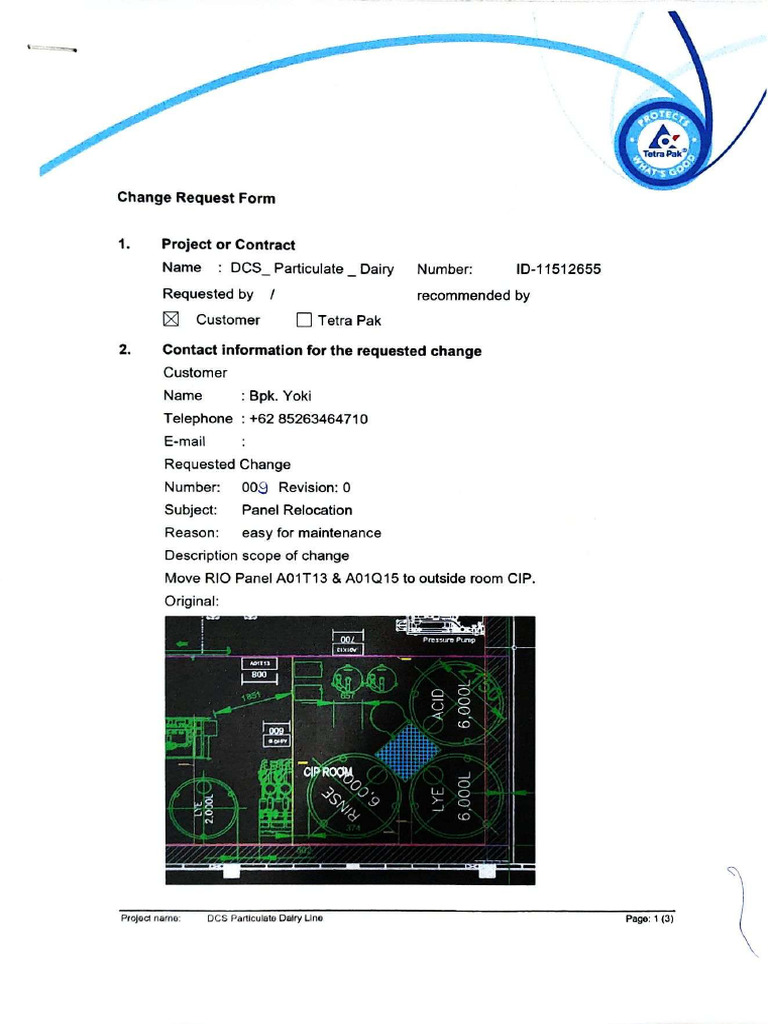 Requested Change 009 | PDF