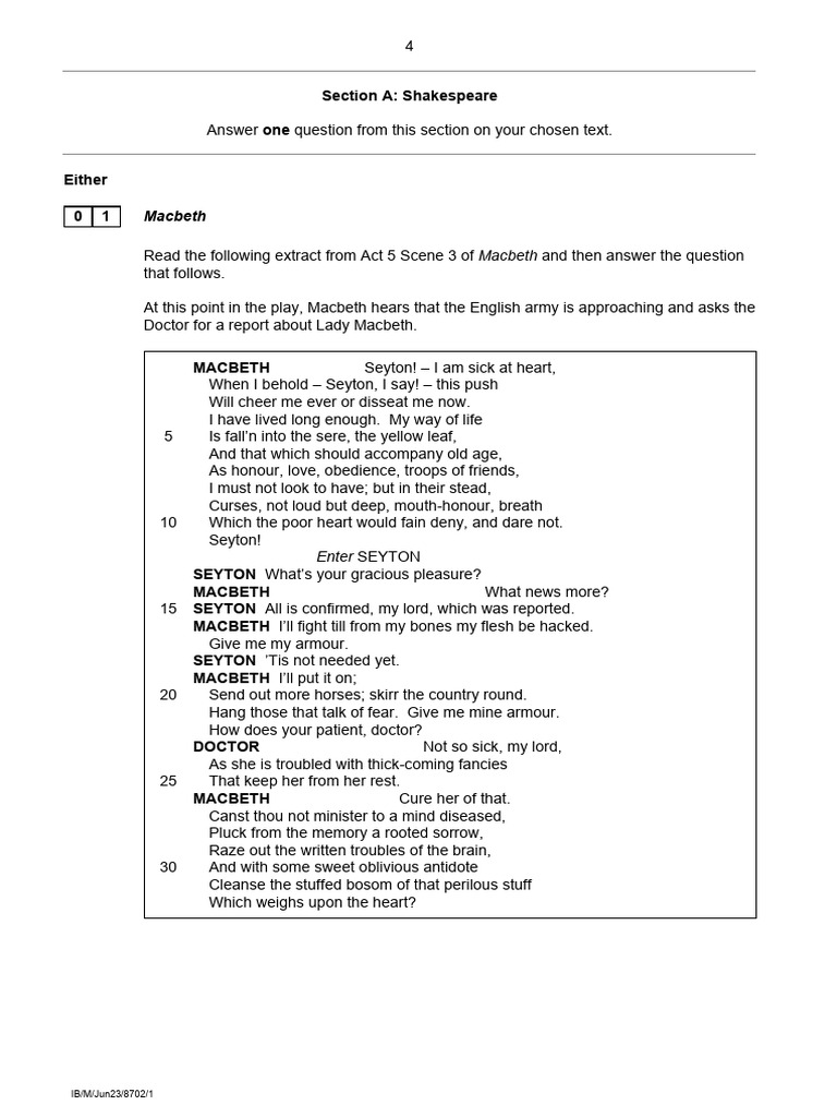 Macbeth's Transformation as a Male Character | PDF | Macbeth ...
