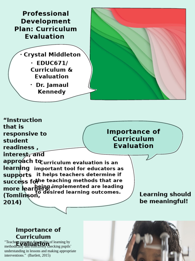 Professional Development Plan | PDF | Educational Assessment | Curriculum