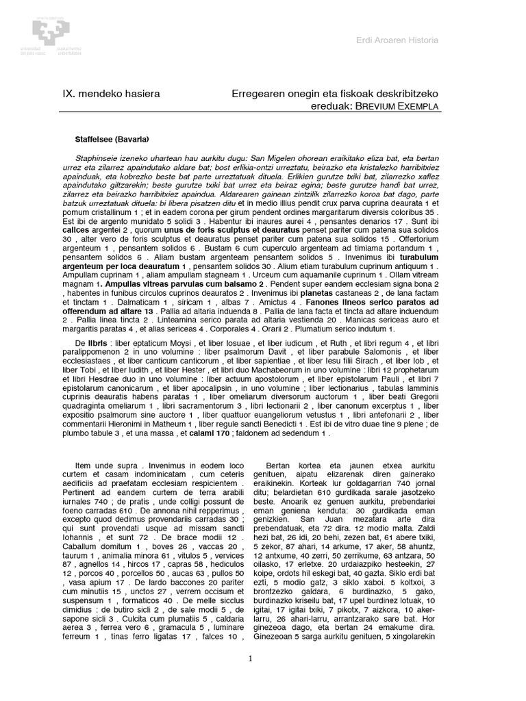 Brevium Exempla | PDF
