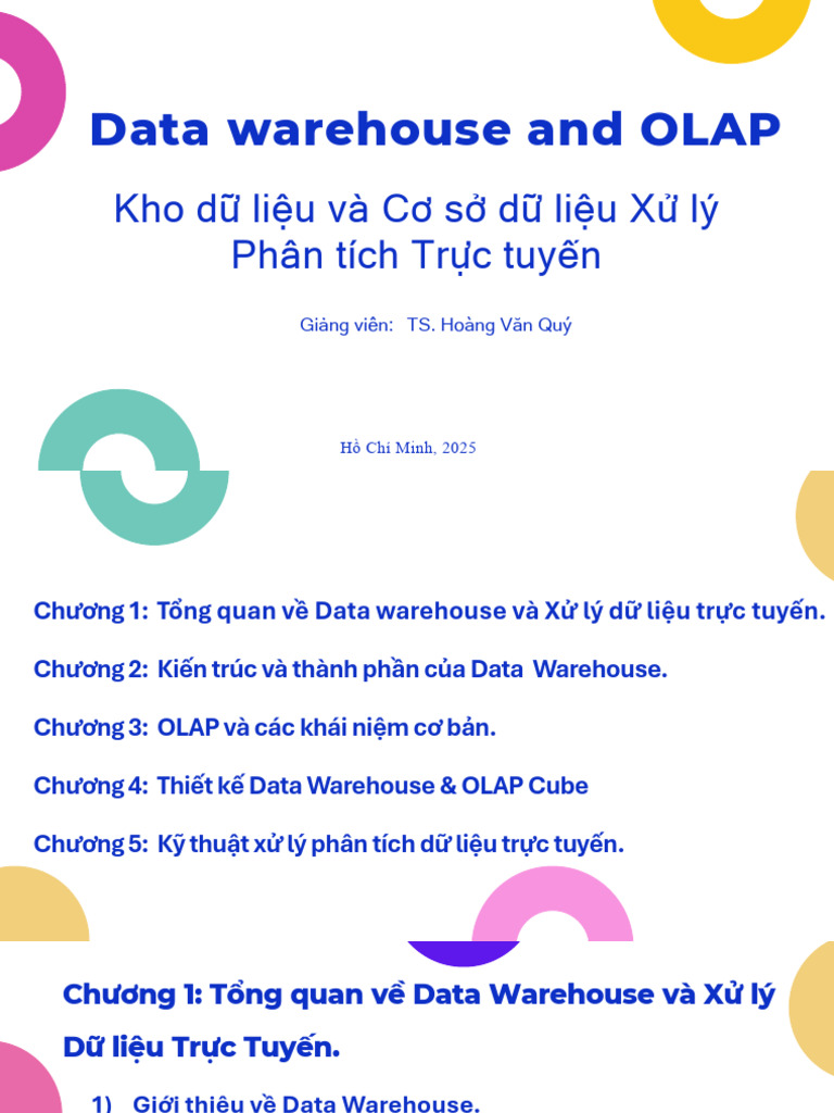 Data Warehouse OLAP Chapter 3 | PDF