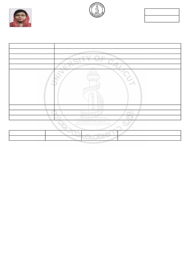 MBA Degree Certificate Application Form | PDF