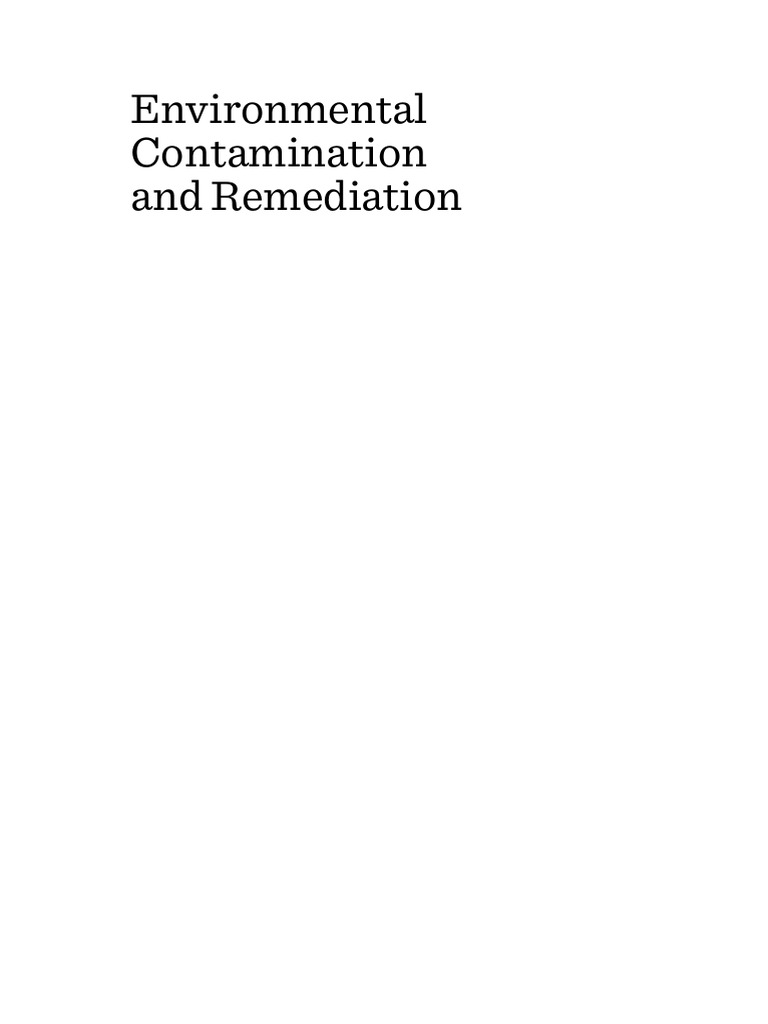 Environmental Contamination | PDF | Polychlorinated Biphenyl | Water ...
