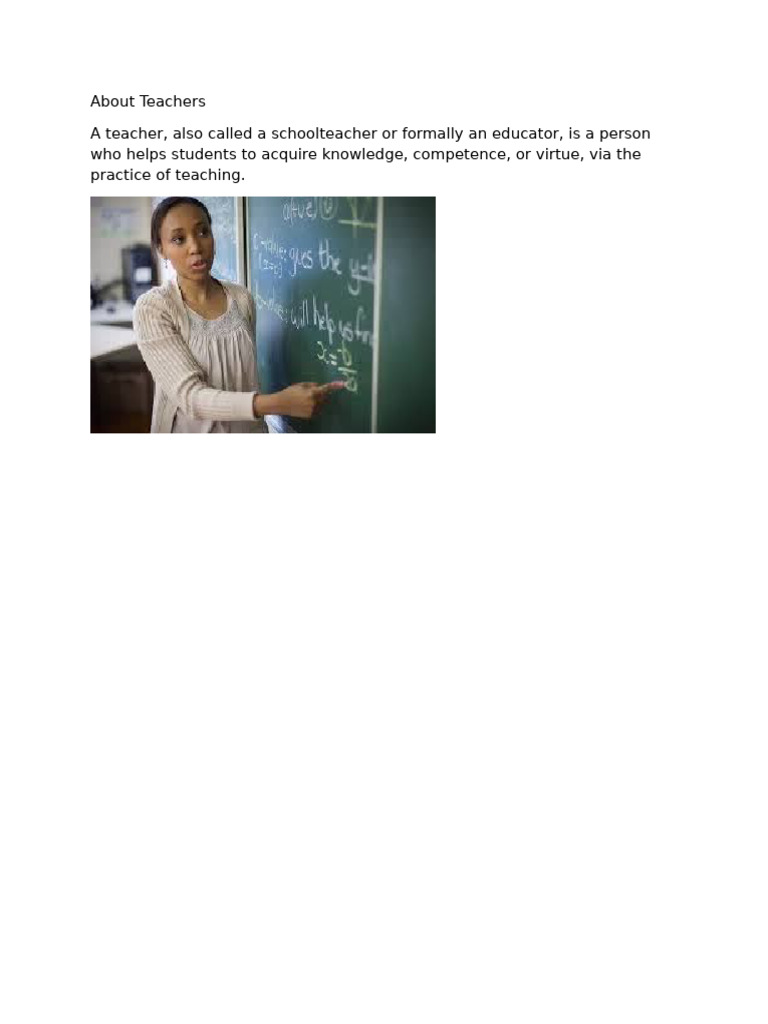 TEACHER | PDF
