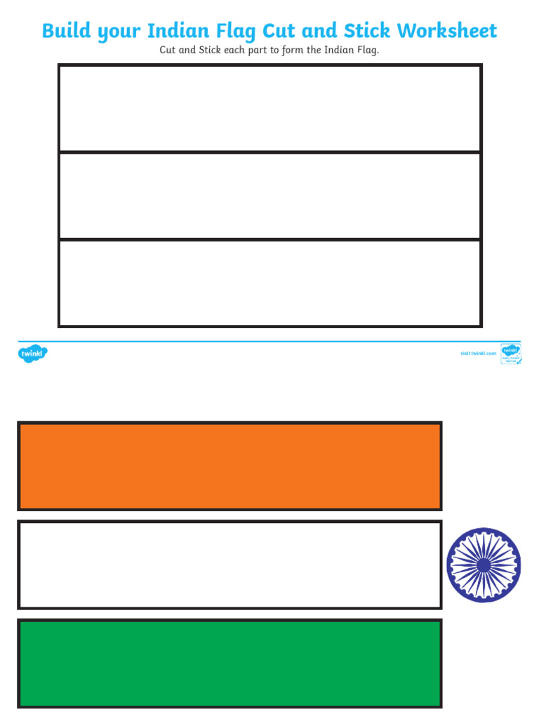 Build Your Flag Cut and Stick Worksheet | PDF