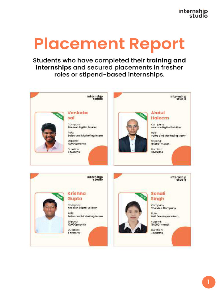 Placement Report | PDF