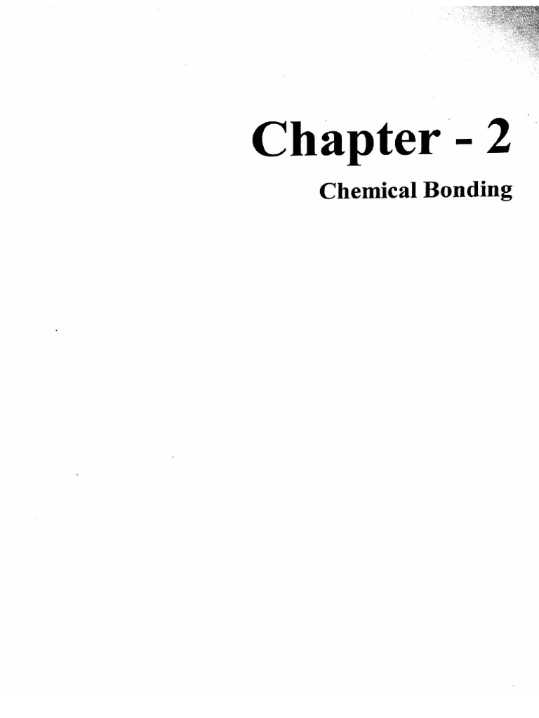 Chemical Bonding 2 | PDF