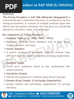 SAP SD Pricing Procedure 18 Fields Cheat Sheet | PDF