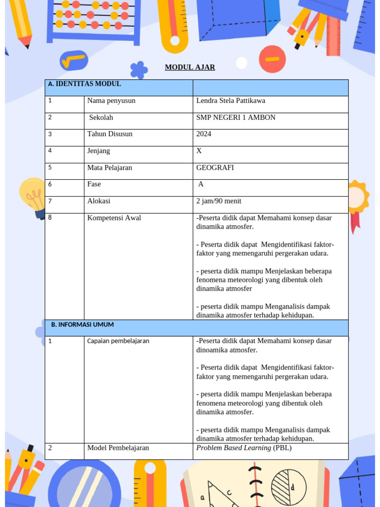 Modul Ajar Asli | PDF