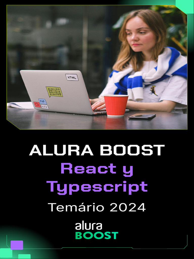 Temário Alura Latam - Alura Boost React Con Typescript | PDF | Script Java | Modelo de objeto de ...