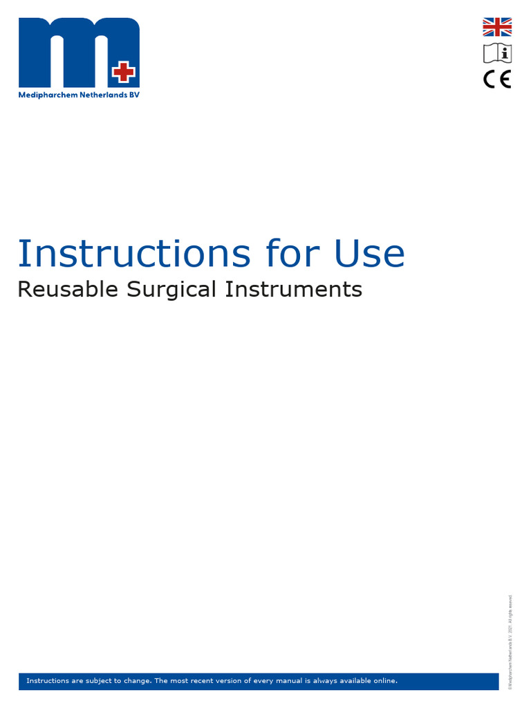 IFU - Reusable surgical instruments | PDF | Sterilization (Microbiology ...